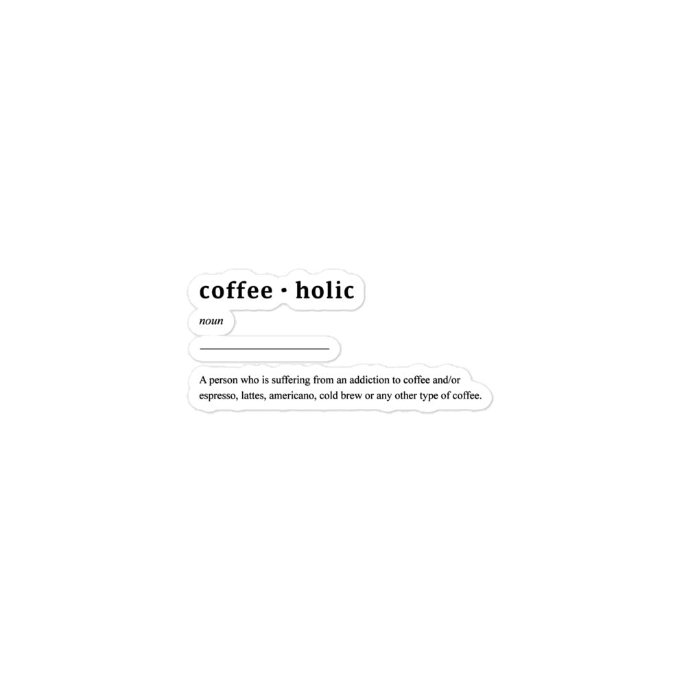 Coffee Sticker | CoffeeHolic - The Coffee Club